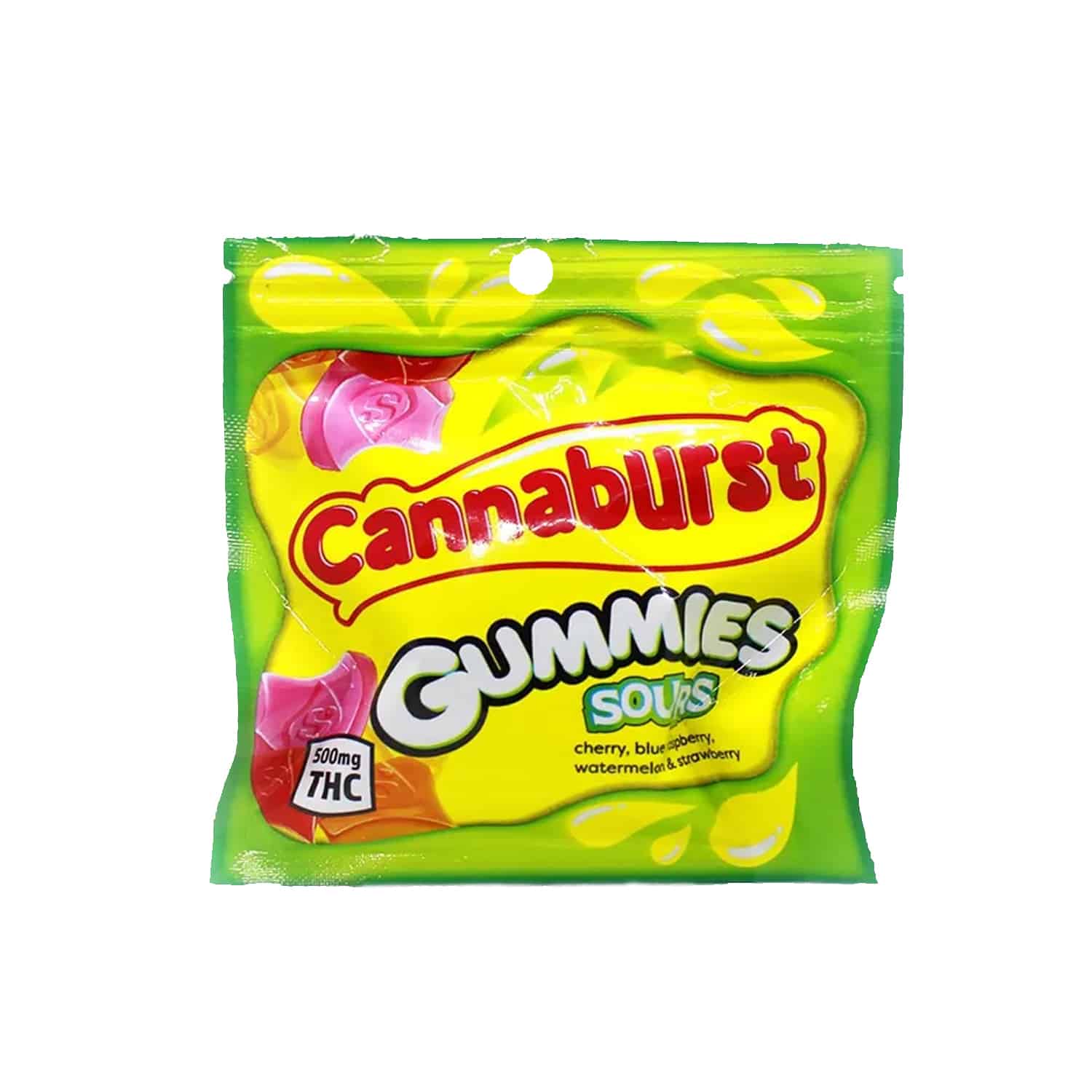 Cannaburst Sour Gummies - 500mg - Same Day Weed Delivery Vancouver ...
