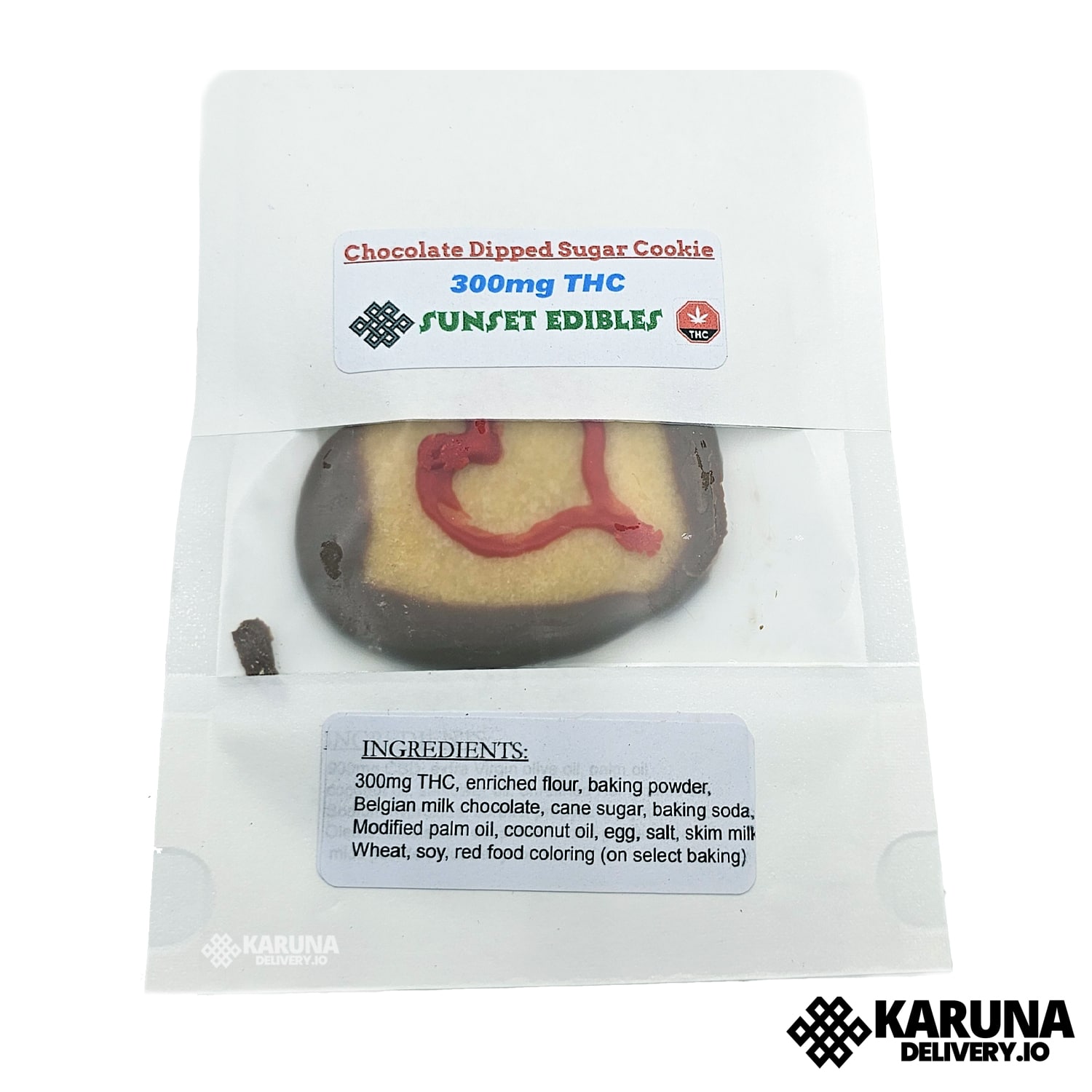 Sunset Chocolate Dipped Sugar Cookie - Same Day Weed Delivery Vancouver ...